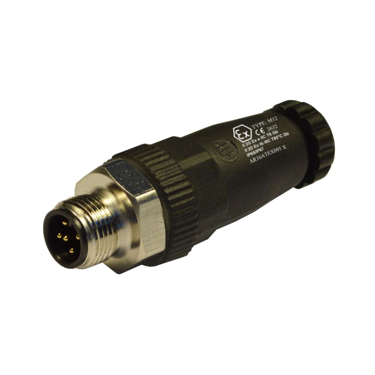 ATEX - M8 Connector with Male to solder ATEX | Feinmec Solutions GmbH